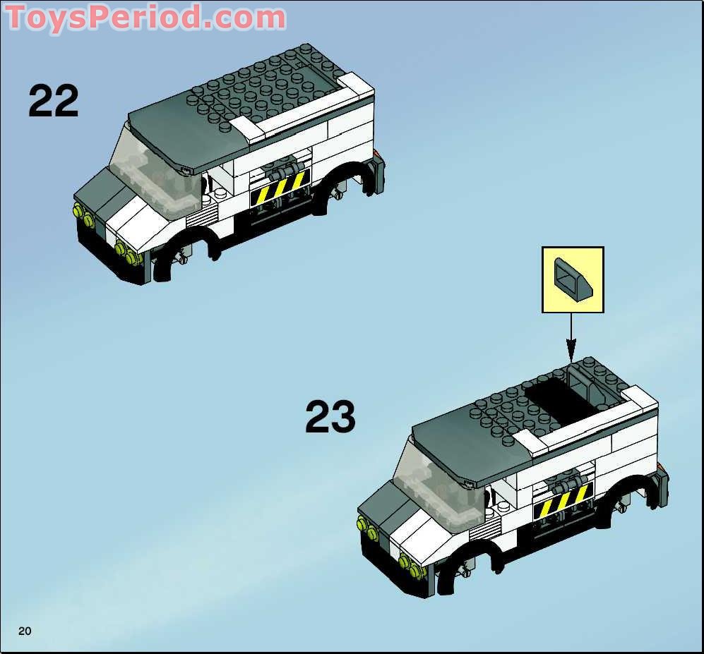 LEGO 7781 The Batmobile: Two-Face's Escape Instructions and Parts List