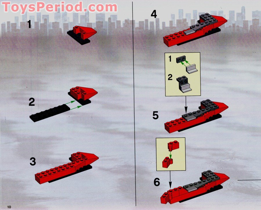 LEGO 7046 Fire Command Craft Set Parts Inventory and Instructions ...