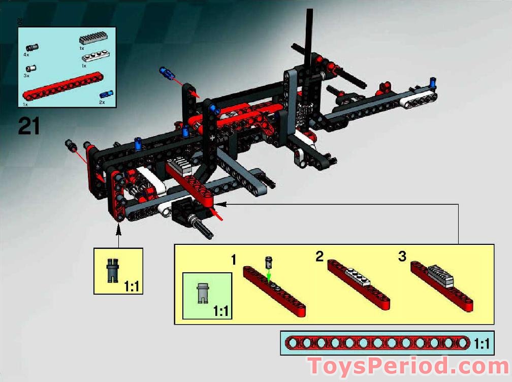 LEGO 8682 Nitro Intimidator Instructions and Parts List