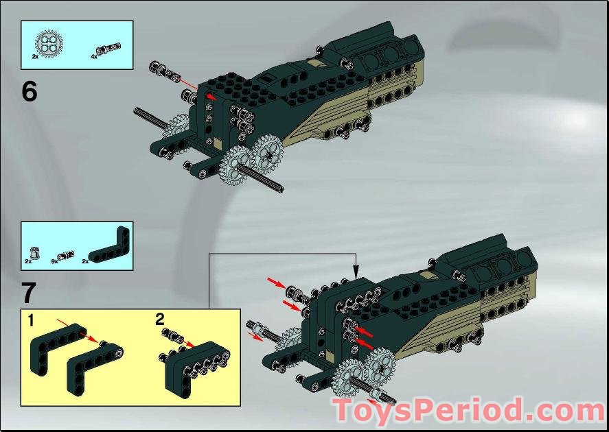 LEGO 8365 Tuneable Racer Instructions and Parts List