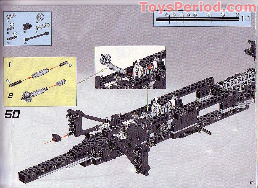 LEGO 8461 Williams F1 Team Racer Instructions and Parts List