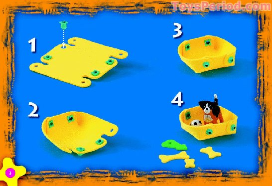 LEGO 3150 Puppy Playground Instructions and Parts List