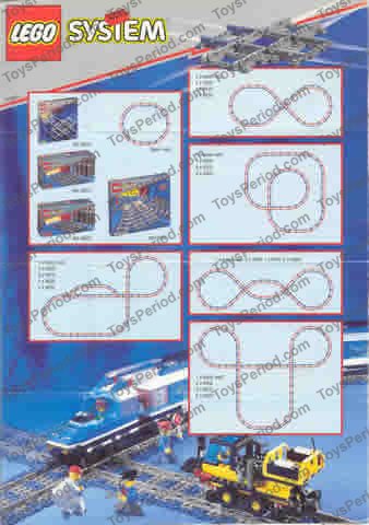 LEGO 4519 Crossing Track Instructions and Parts List
