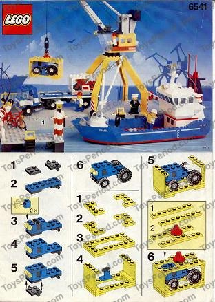 LEGO 6541 Intercoastal Seaport Instructions and Parts List