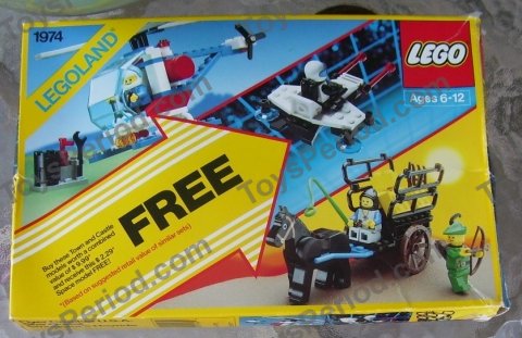 LEGO 1974-1 Legoland Triple Pack Set Parts List