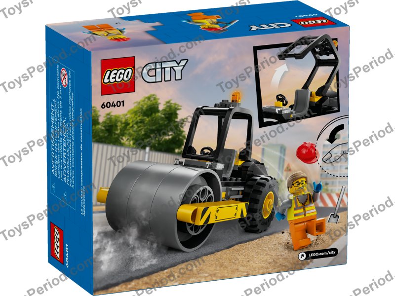 LEGO 60401 Construction Steamroller Set Parts List