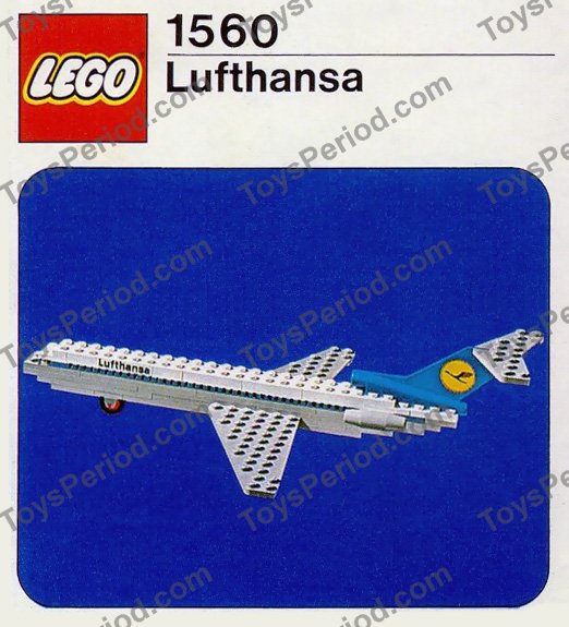LEGO 1560-2 Lufthansa Promotional Set, Boeing 727 Instructions and ...