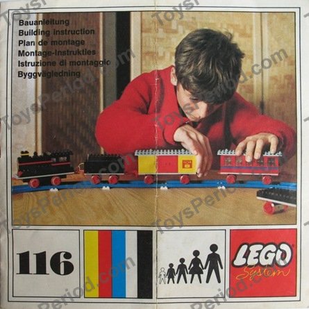 LEGO 116 Starter Train Set with Motor Instructions and Parts List