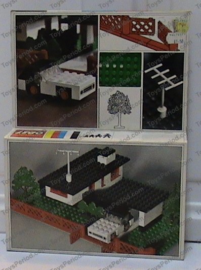 LEGO 345-1 House with Mini Wheel Car Instructions and Parts List