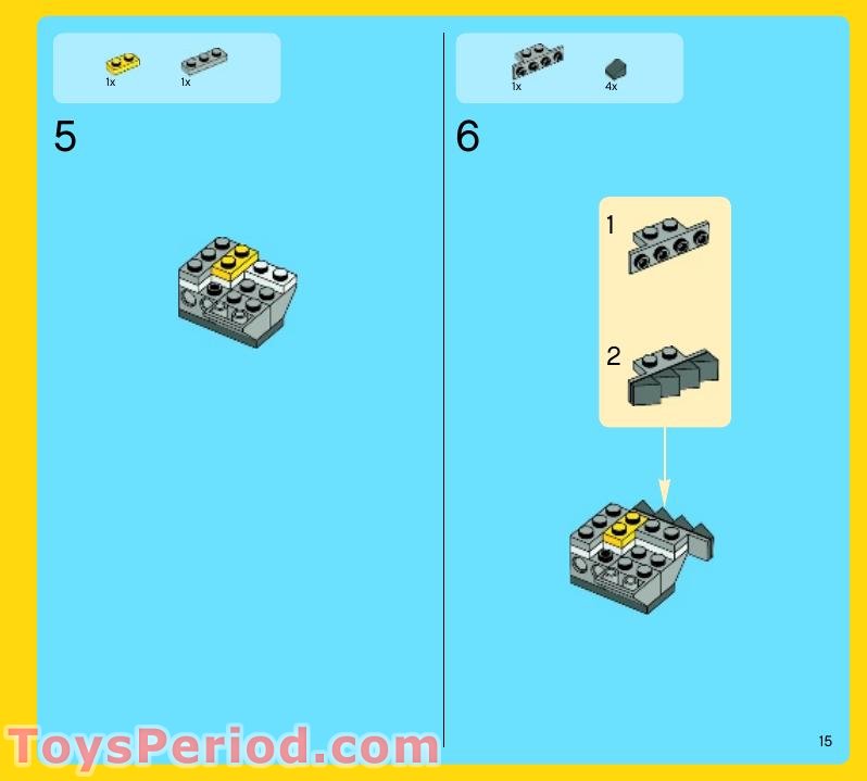 LEGO 7292 Propeller Adventures Instructions and Parts List