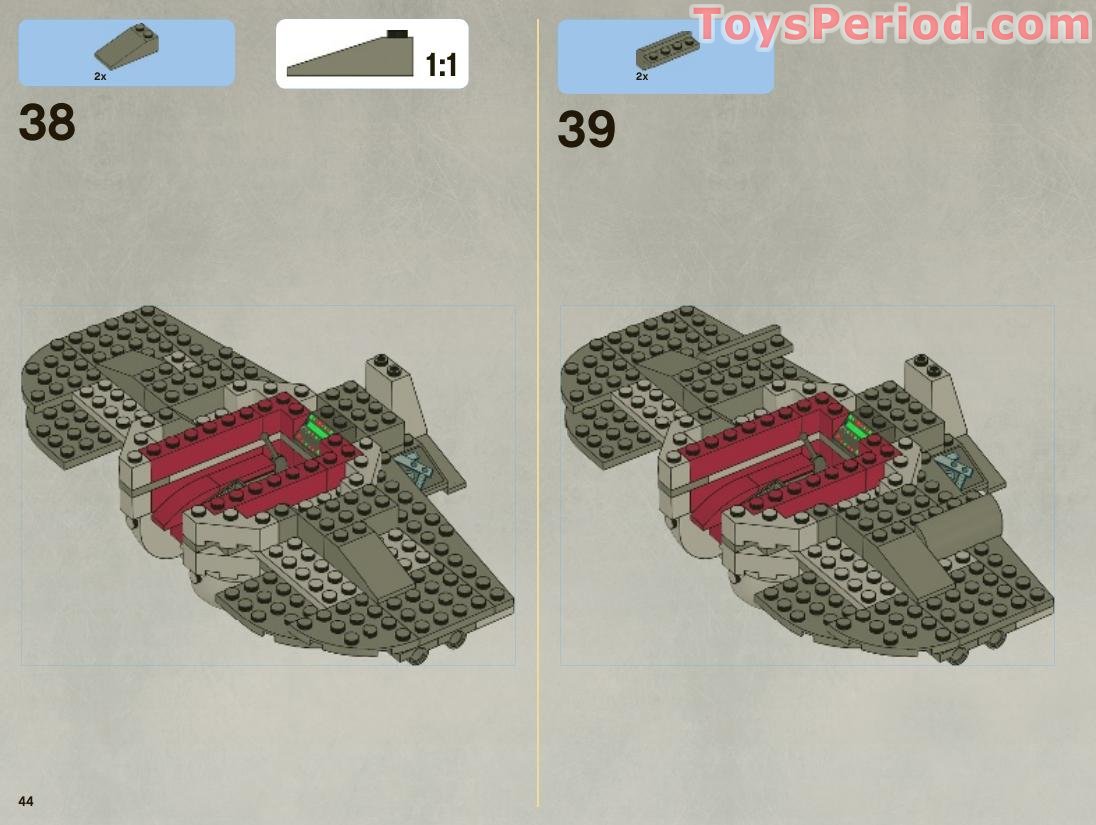 LEGO 7961 Darth Maul's Sith Infiltrator Instructions and Parts List