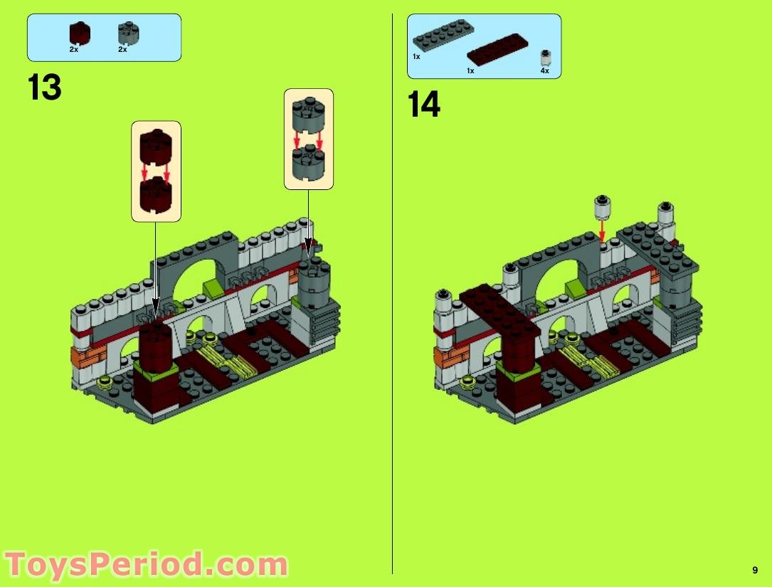 LEGO 79103 Turtle Lair Attack Instructions and Parts List