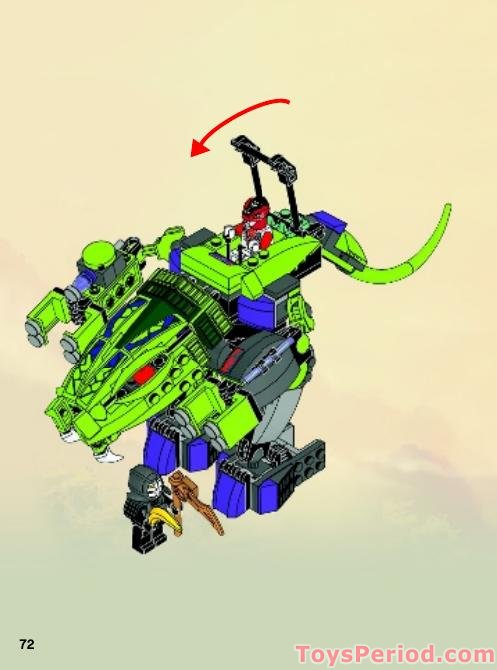 LEGO 9455 Fangpyre Mech Instructions and Parts List