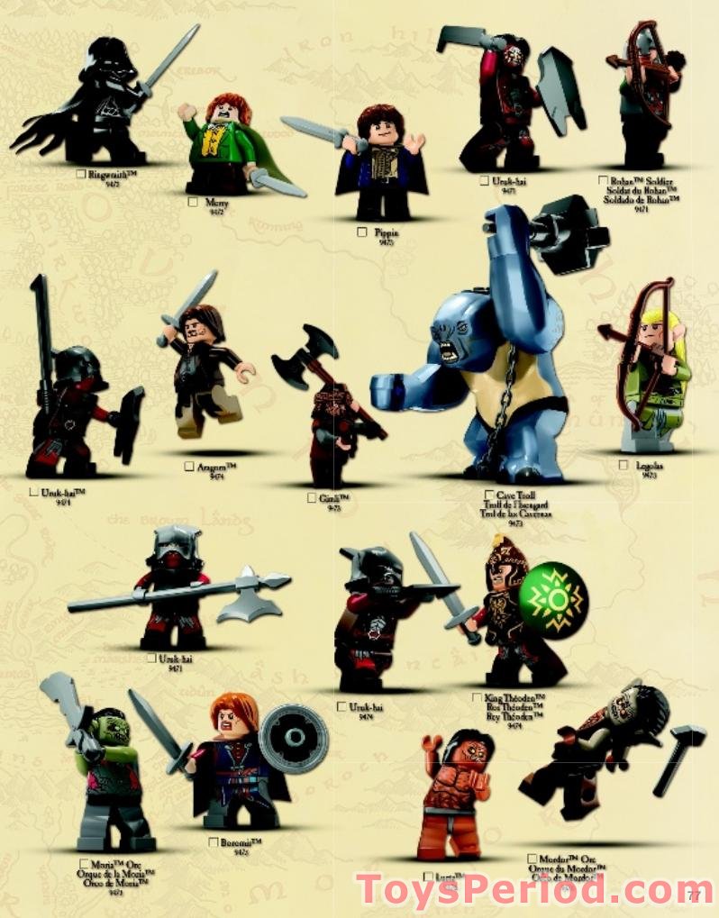 LEGO 9472 Attack on Weathertop Instructions and Parts List