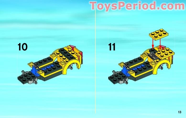 LEGO 4435 Car and Caravan Instructions and Parts List