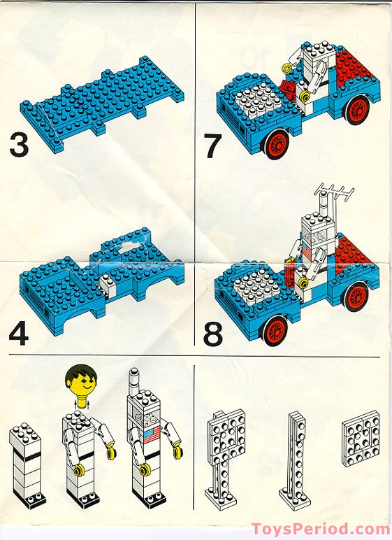 LEGO 565-1 Moon Landing Instructions and Parts List