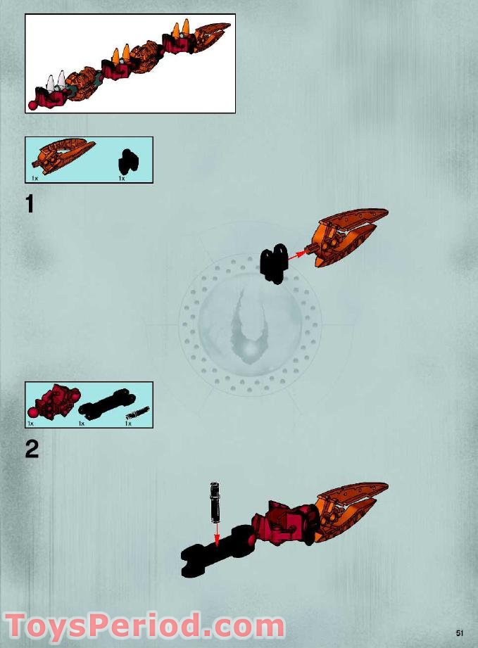 LEGO 10204 Vezon and Kardas Instructions and Parts List
