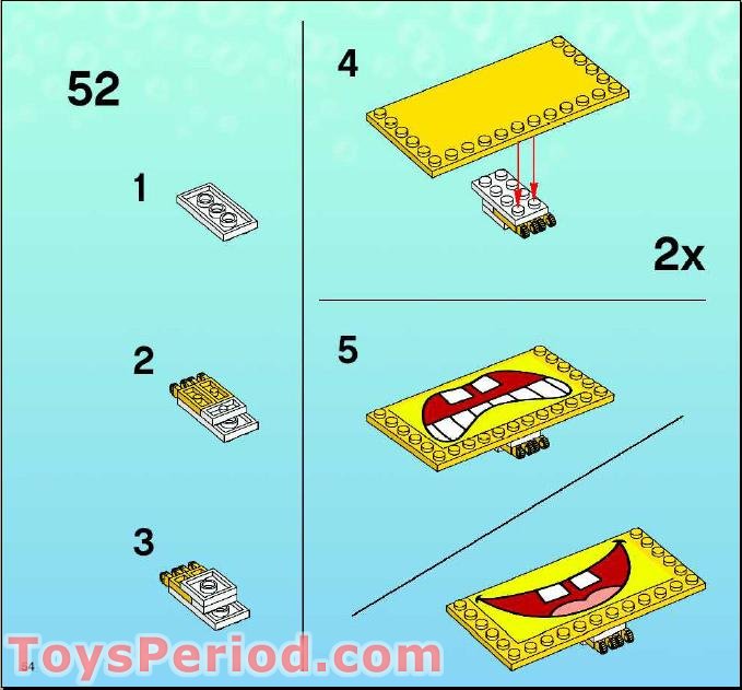 LEGO 3826 Build-a-Bob Instructions and Parts List