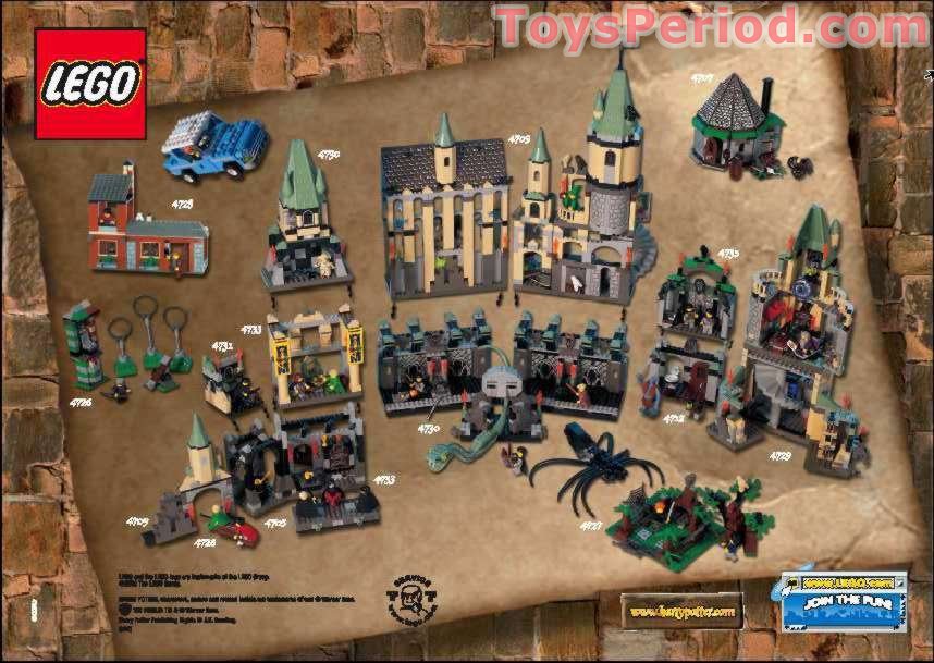 LEGO 4729 Dumbledore's Office Instructions and Parts List