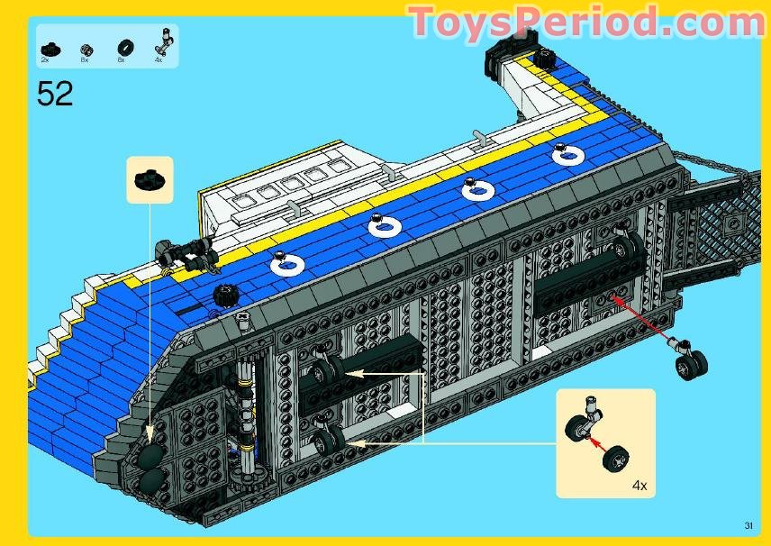 LEGO 4997 Transport Ferry Instructions and Parts List