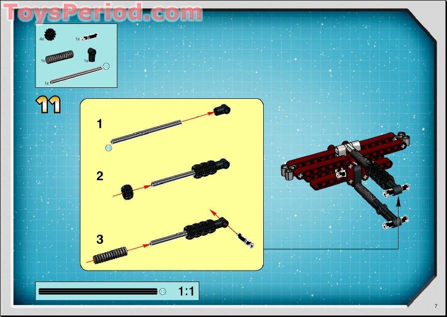 LEGO 4481 Technic Hailfire Droid Instructions and Parts List