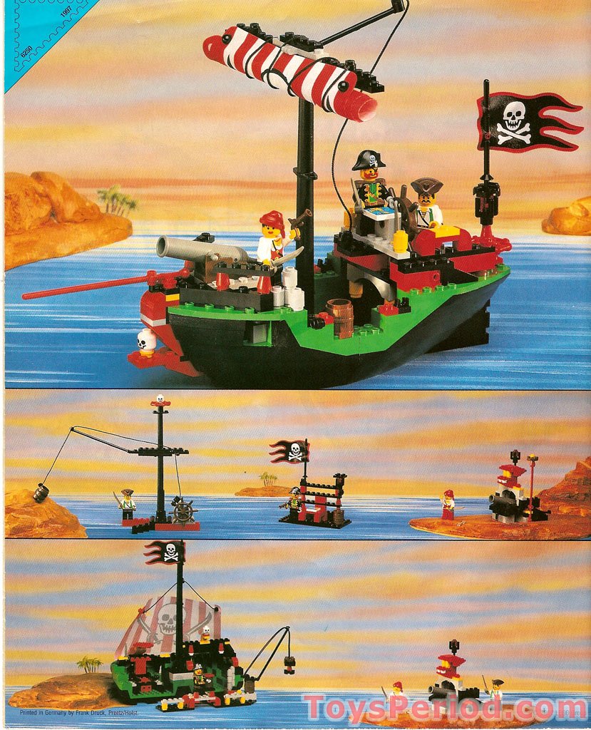 LEGO 6250 Cross Bone Clipper Instructions and Parts List