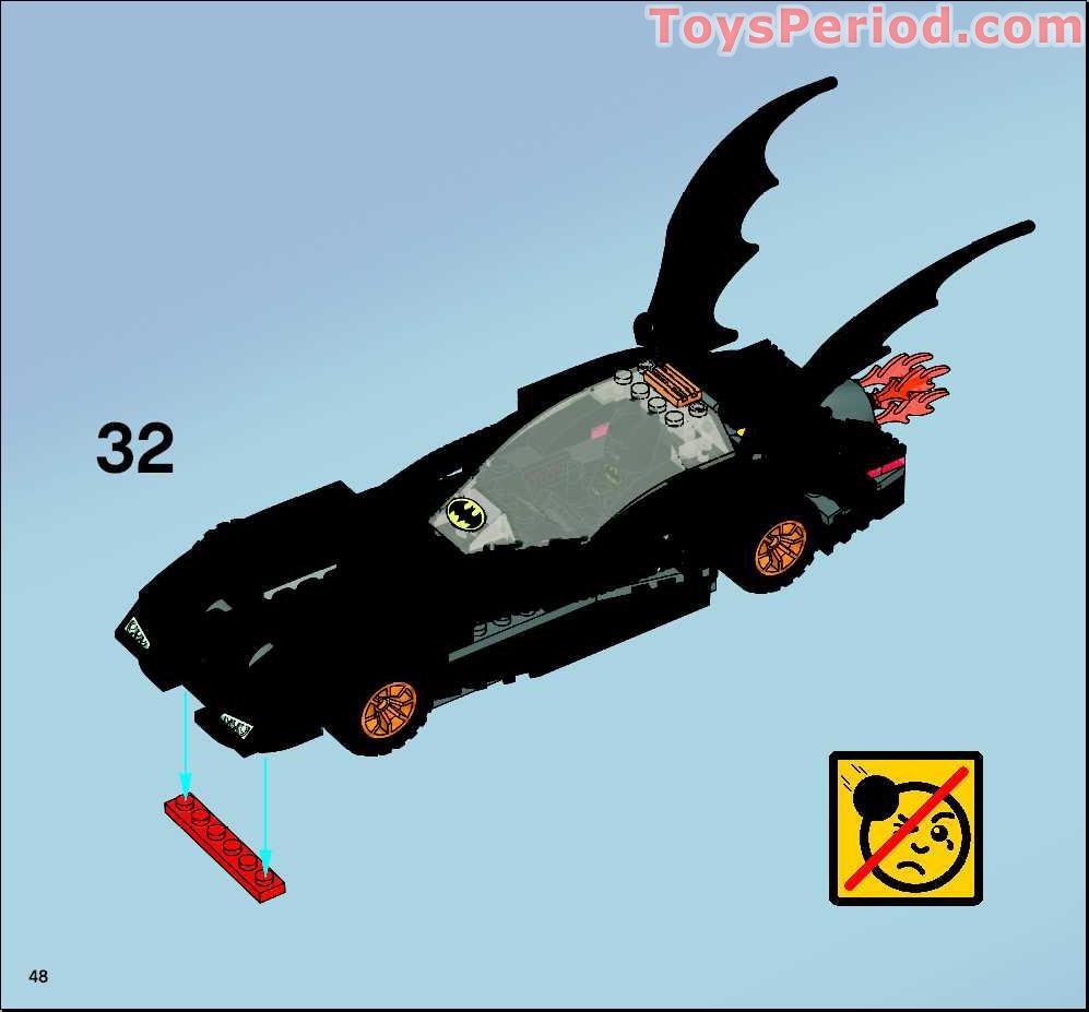 LEGO 7781 The Batmobile: Two-Face's Escape Instructions and Parts List