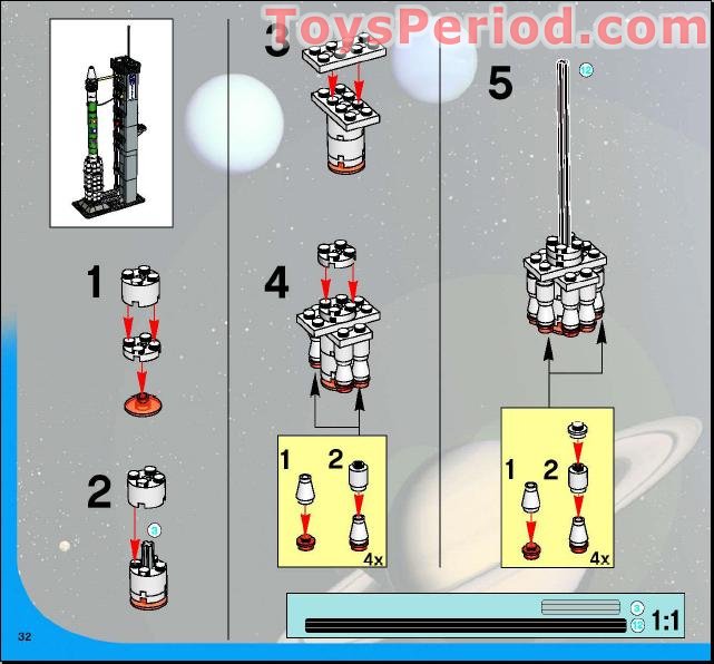 LEGO 7469 Mission to Mars Instructions and Parts List