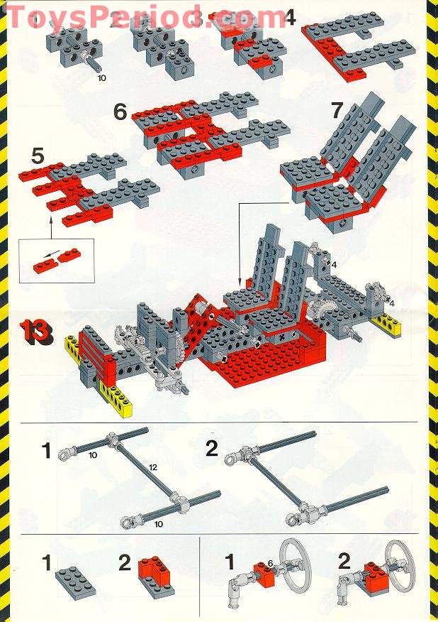 LEGO 8848 Power Truck Instructions and Parts List
