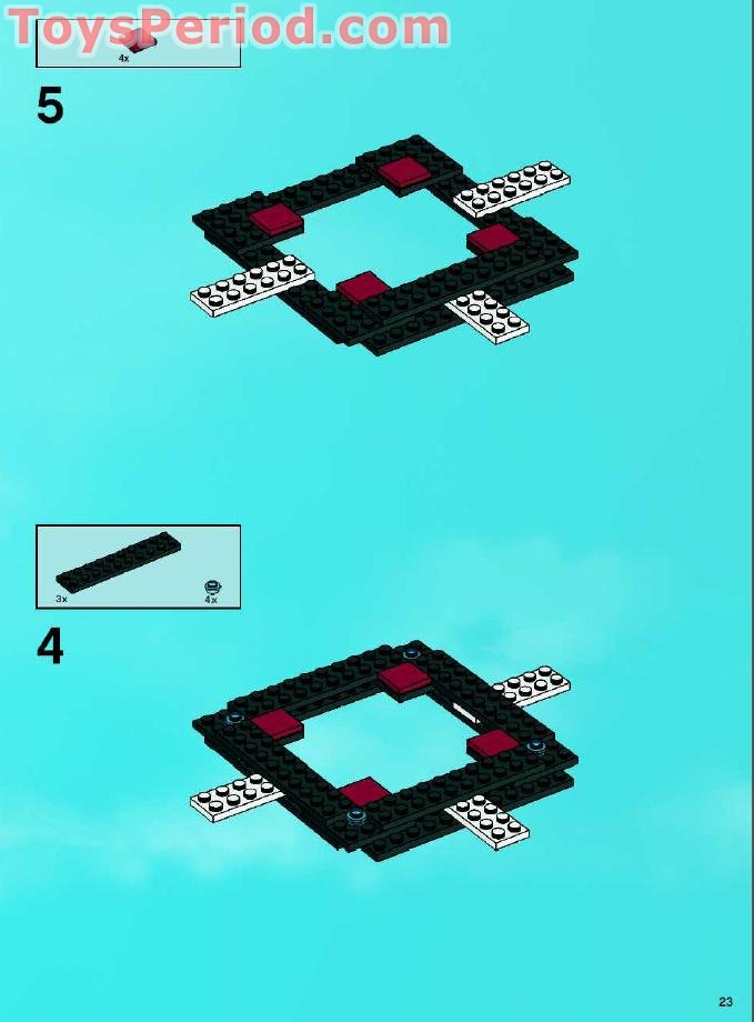 LEGO 8107 Fight for the Golden Tower Instructions and Parts List