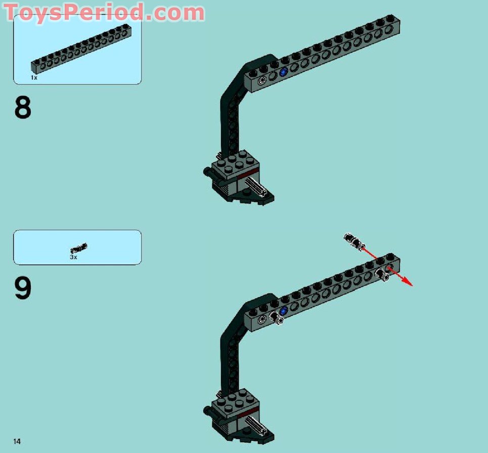 LEGO 8117 Storm Lasher Instructions and Parts List