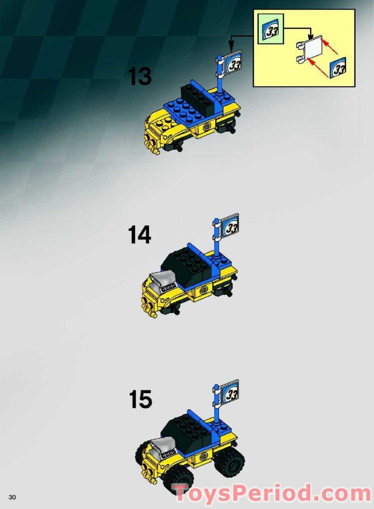 LEGO 8147 Bullet Run Instructions and Parts List