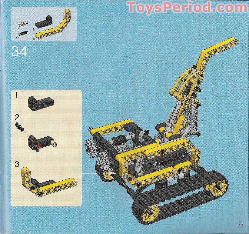 LEGO 8419 Excavator Instructions and Parts List