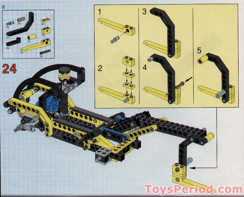 LEGO 8463 Forklift Truck Instructions and Parts List