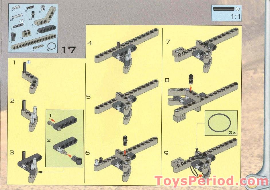 LEGO 8539 Manas Instructions and Parts List