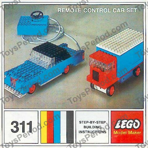 LEGO 311-5 Remote Control Car Set Instructions and Parts List