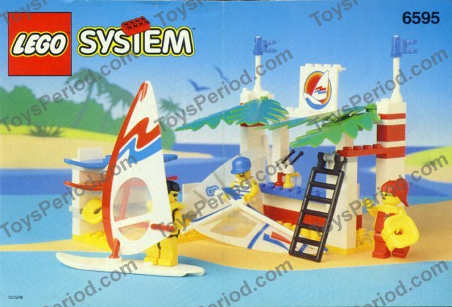 LEGO 6595 Surf Shack Instructions and Parts List