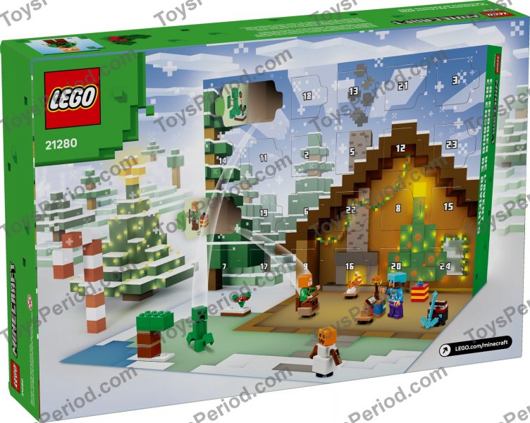 LEGO 21280 Advent Calendar 2025, Minecraft Set Parts List