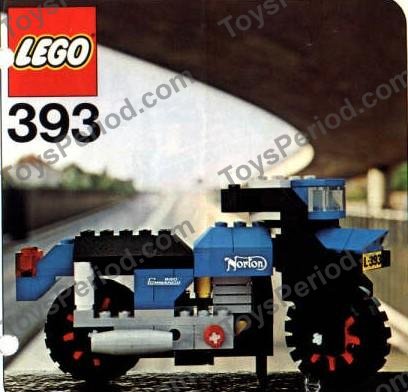 LEGO 393-1 Norton Motorcycle Instructions and Parts List