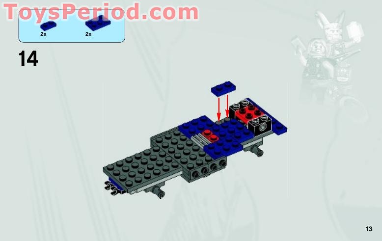 LEGO 6867 Loki's Cosmic Cube Escape Instructions and Parts List