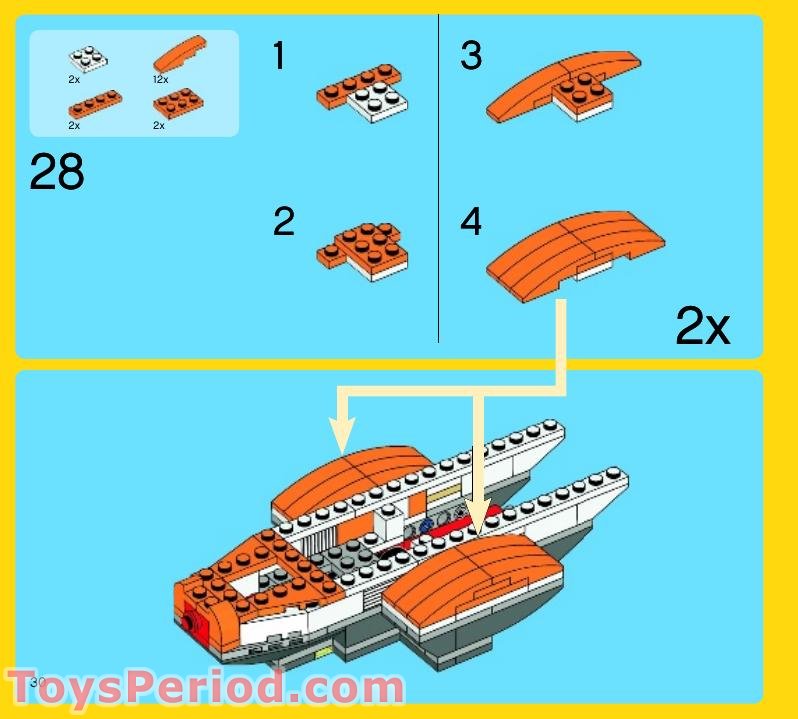LEGO 7345 Transport Chopper Instructions and Parts List