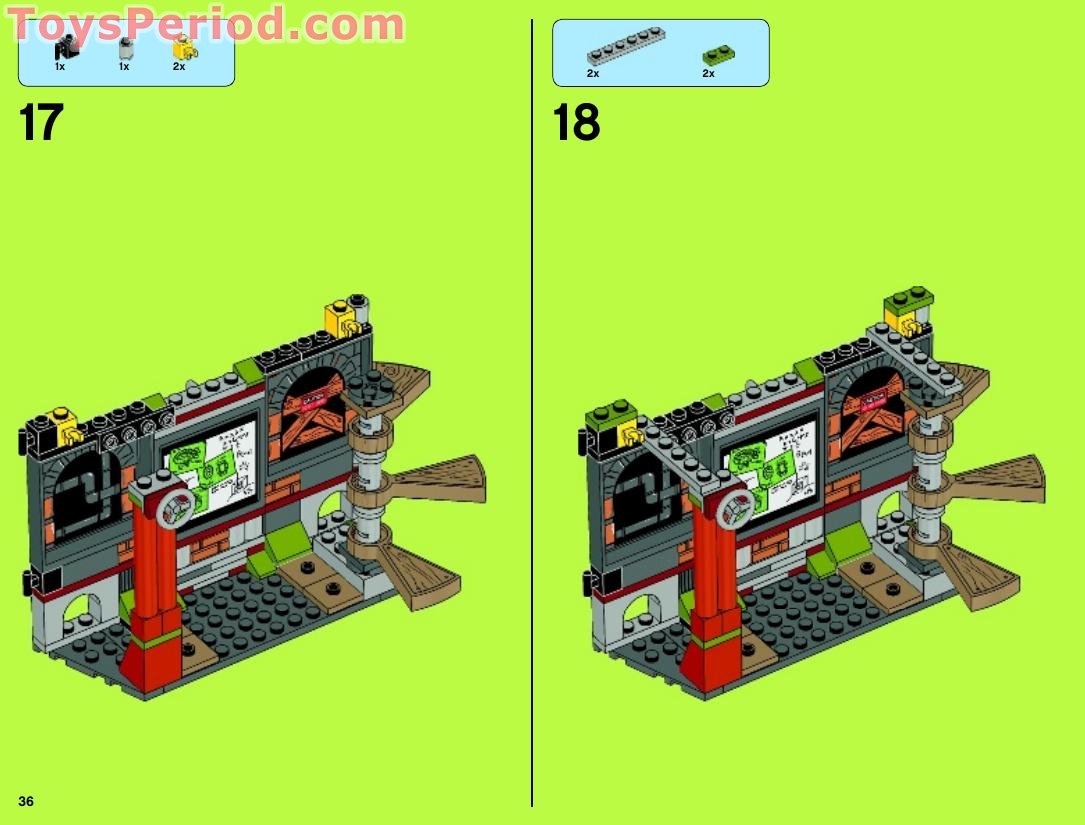 LEGO 79103 Turtle Lair Attack Instructions and Parts List