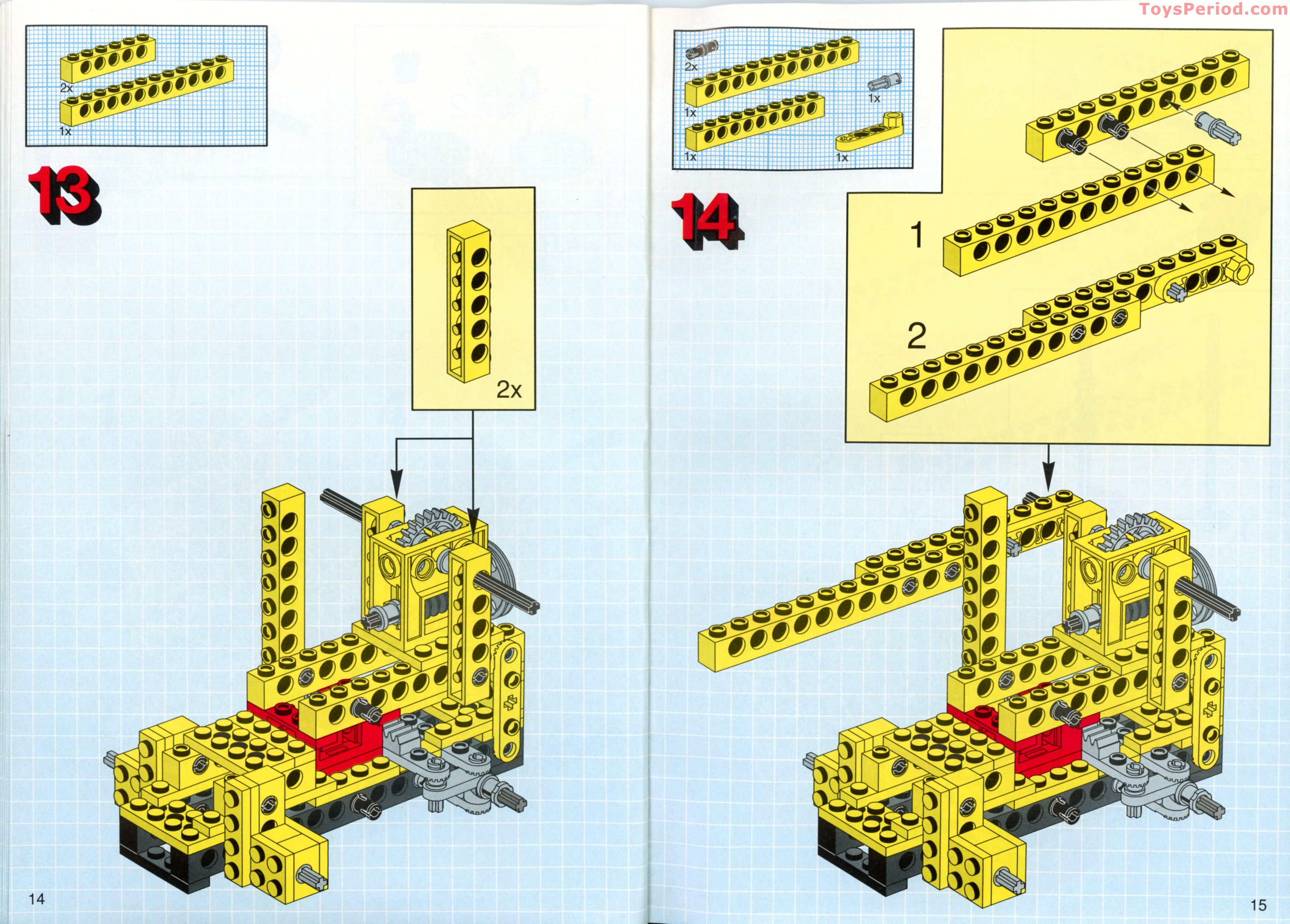 LEGO 8235 Front End Loader Instructions and Parts List