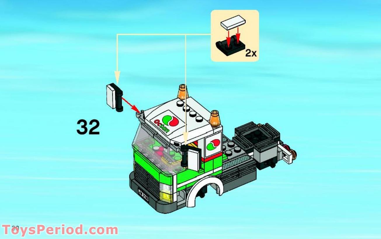 LEGO 3180 Tank Truck Instructions and Parts List