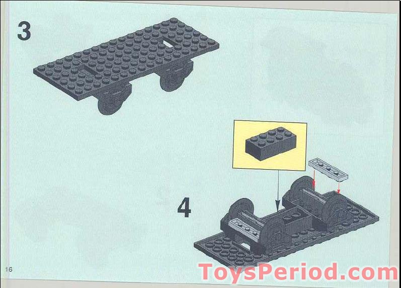 LEGO 3740 My Own Train - Small Engine Instructions and Parts List