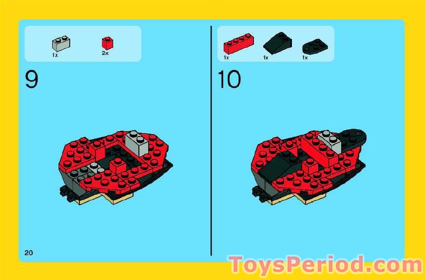LEGO 4994 Fierce Creatures Instructions and Parts List