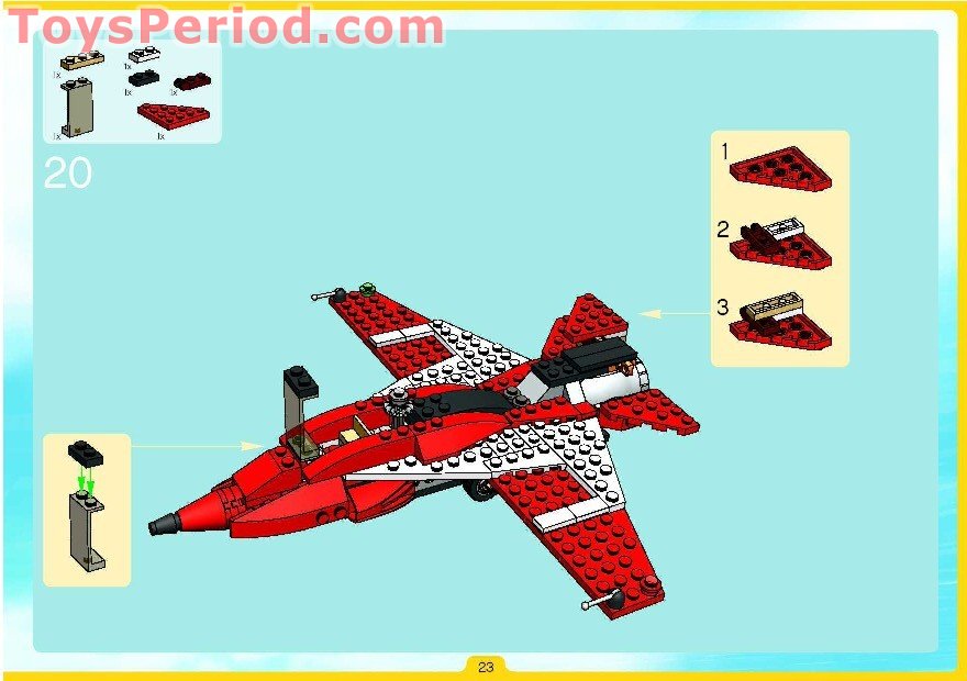 LEGO 4403 Air Blazers Instructions and Parts List