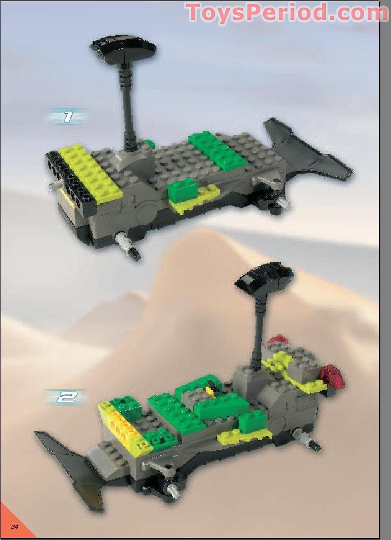 LEGO 4589 RC Nitro Flash Instructions and Parts List