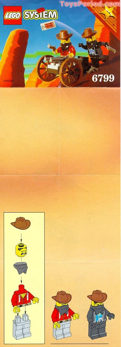 LEGO 6799 Showdown Canyon Instructions and Parts List