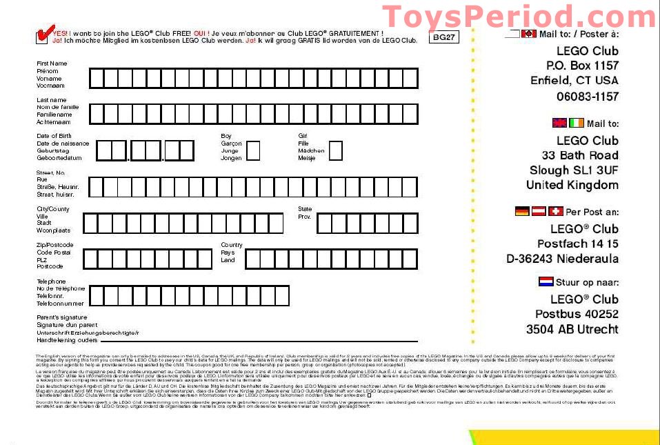 LEGO 6187 Road Construction Set Instructions and Parts List